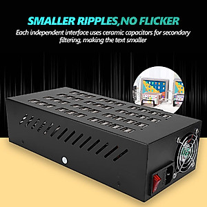 Bewinner USB Charging Port Hub, 80 Ports High Power Quick Charger USB Hub Charging Station,Built-in Supply MR,Built-in Intelligent Multiple Safety Protections,Perfect for Hotels,Factory,Schools(US)