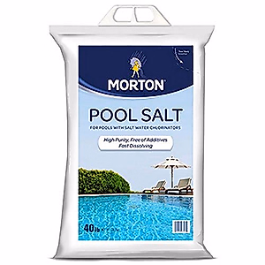 Morton Salt, 40 lb 3460 Pool Salt, White