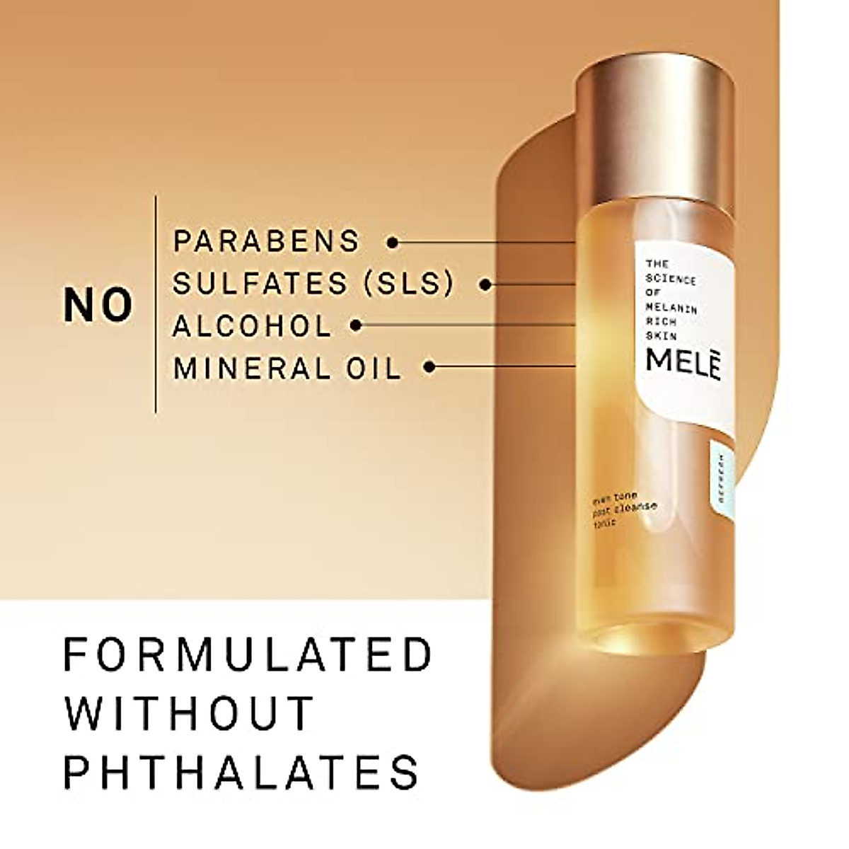 Mele Post Cleanse Tonic Gently Exfoliates to Remove Impurities, Fade Dark Spots, and Help Correct Signs of Aging Even Tone With Lactic Acid and Vitamin C 5 oz