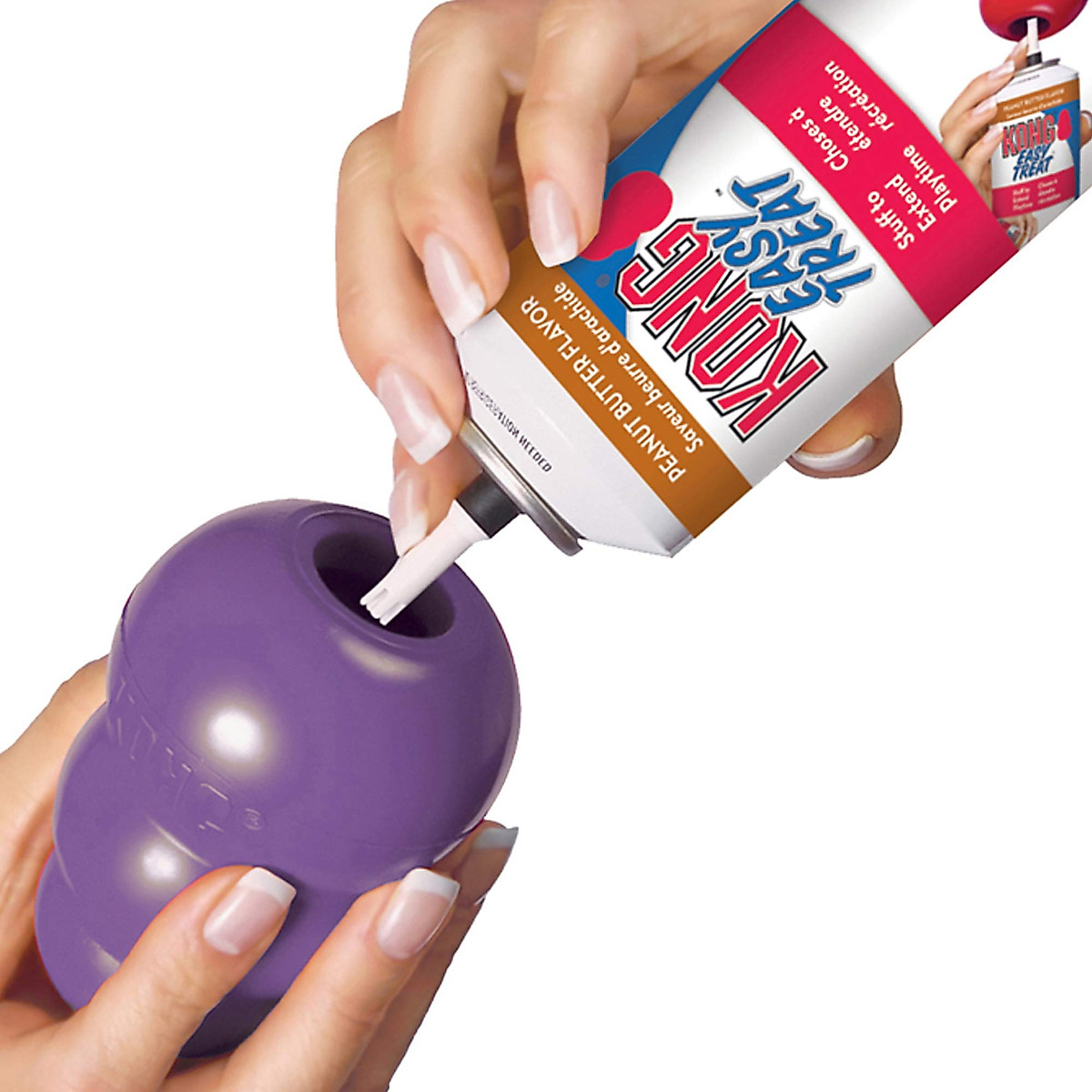 KONG Senior - Dog Toy with Gentle, Natural Rubber - Durable Dog Toy for Older Dogs - Use Treats with Stuffable Chew Toy - Treat Toy for Chewing & Fetching - for Large Dogs