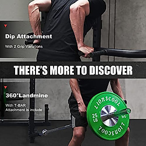 LIONSCOOL Master Power Rack & All-in -One Cable Crossover Cage for Home/Garage Gym, 1500LBS Rackable Capacity, Stronger, Safer and Multifuntional (Black 2022)