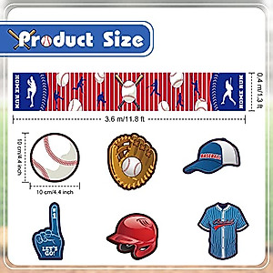 Hanging Baseball Ceiling Decorations Baseball Party Ceiling Decor with Baseball Paper Garland Cutouts Baseball Party Decorations for Sports Theme Birthday Baby Shower Classroom
