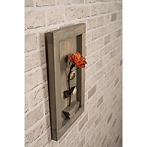 Personalized Gift - Framed Copper Rose for 7th Wedding Anniversary