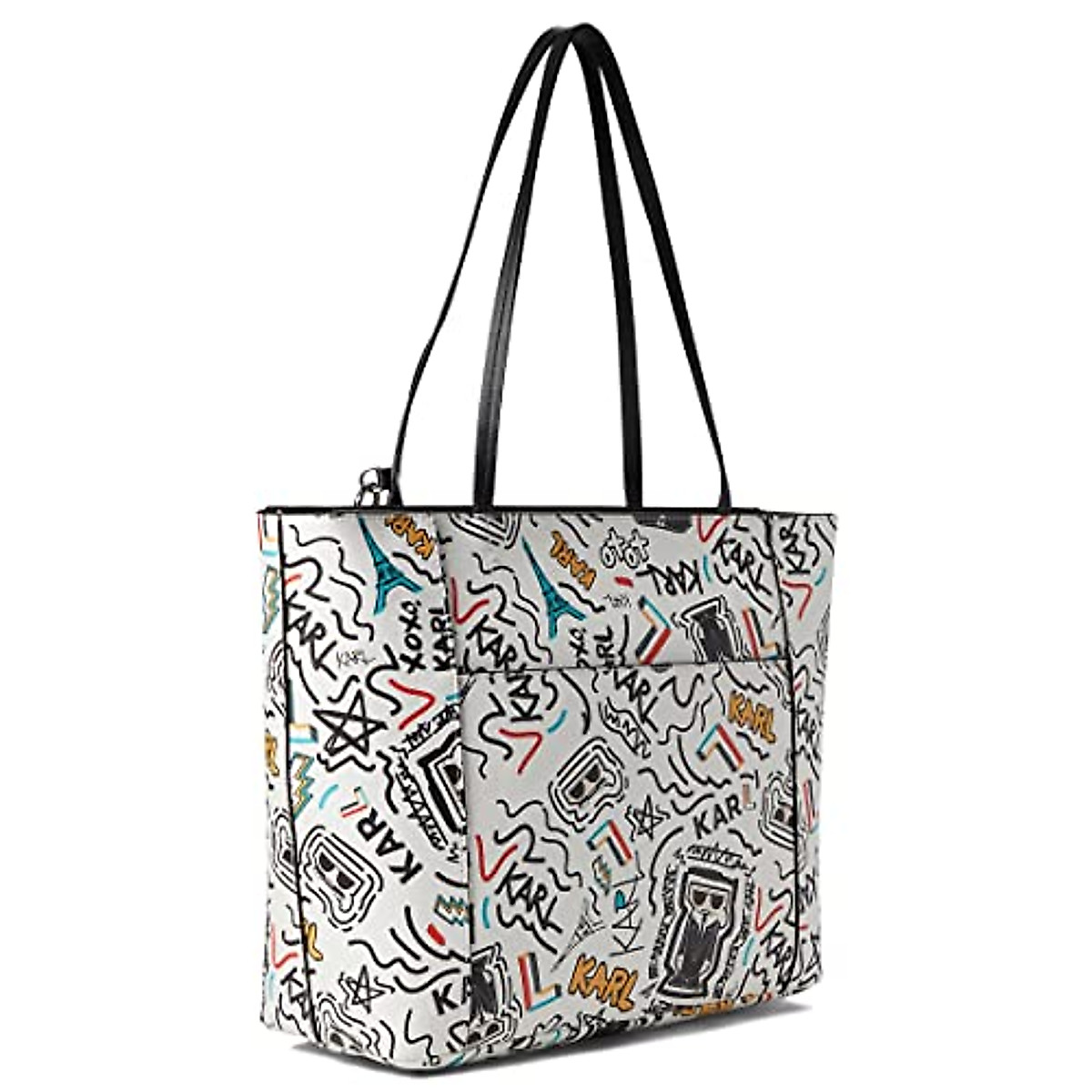 Karl Lagerfeld Paris Adele Tote White Combo One Size