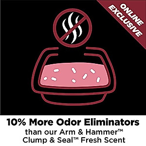 Arm & Hammer Clump & Seal Platinum Multi-Cat Complete Odor Sealing Clumping Cat Litter, 14 Days of Odor Control 18lb, Online Exclusive Formula