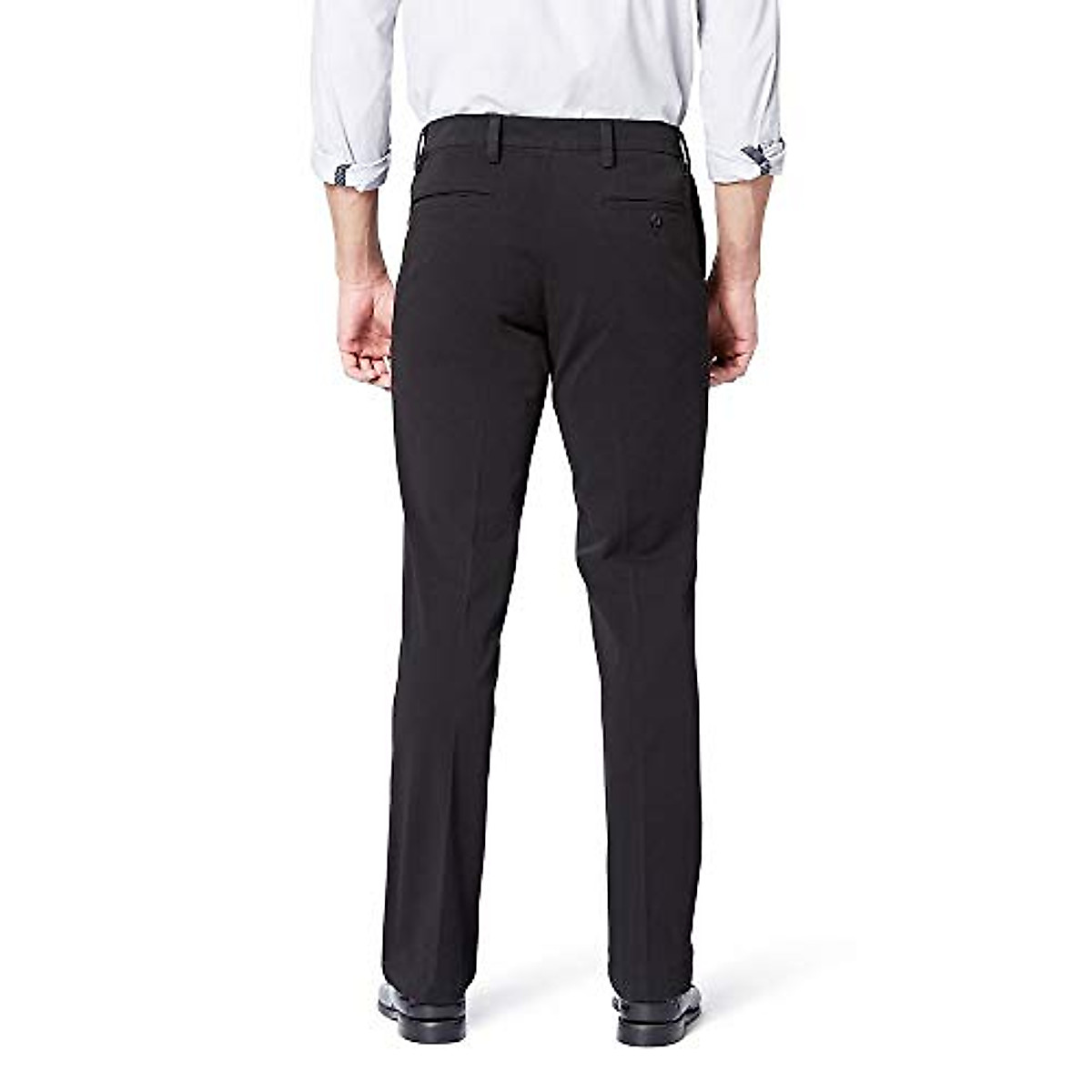 Dockers Men's Slim Fit Workday Khaki Smart 360 Flex Pants, Black, 36W x 30L