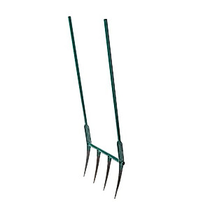 Meadow Creature's All Steel Broadfork: The Peoples Broadfork ,12 tines Green BF-12 BF-12