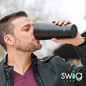 Swig Life 22oz Insulated Tumbler, Travel Coffee Tumbler with Lid, Cup Holder Friendly Travel Coffee Mug, Stainless Steel Thermos (Under the Sea)