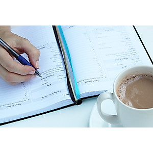 Gazelle Planner - Guided Daily Planning to Improve Organization, Time Management & Success. Daily, Monthly & Weekly Goals, 6 x 9 inches, 6 Month UNDATED Planner (Black)