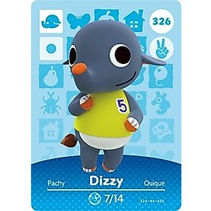 Dizzy - Nintendo Animal Crossing Happy Home Designer Series 4 Amiibo Card - 326