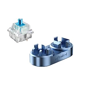 Bundle of 90 Cherry MX RGB Blue Switches for Mechanical Gaming Keyboards & Ranked Premium CNC Machined Switch Opener