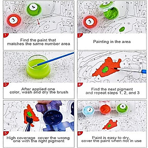 QUITEDEW Paint by Numbers for Adults Beginner,Times Square Paint by Number for Adults,Landscape Paint by Numbers Street Scenery,Manhattan Square Paint by Number City Night View 16 x 20 Inch