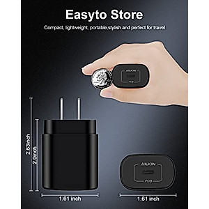 25w USB C Charger for Motorola Moto G Stylus/G Power(2022)/G Pure/G Play/G7/G200/Edge+/One 5G, Android Super Fast Charging USBC Block + USB-C to Type C Cable Samsung Galaxy A13 A03S A53 S23 S22 S21