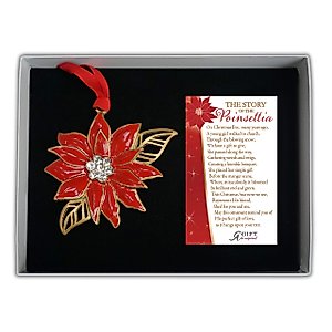 Cathedral Art Poinsettia Ornament, One Size, Multi