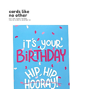 Sleazy Greetings Funny Birthday Card for Men Women - Hilarious Birthday Card for Him or Her - Hip Hip Replacement 21st 30th 40th 60th Birthday Card