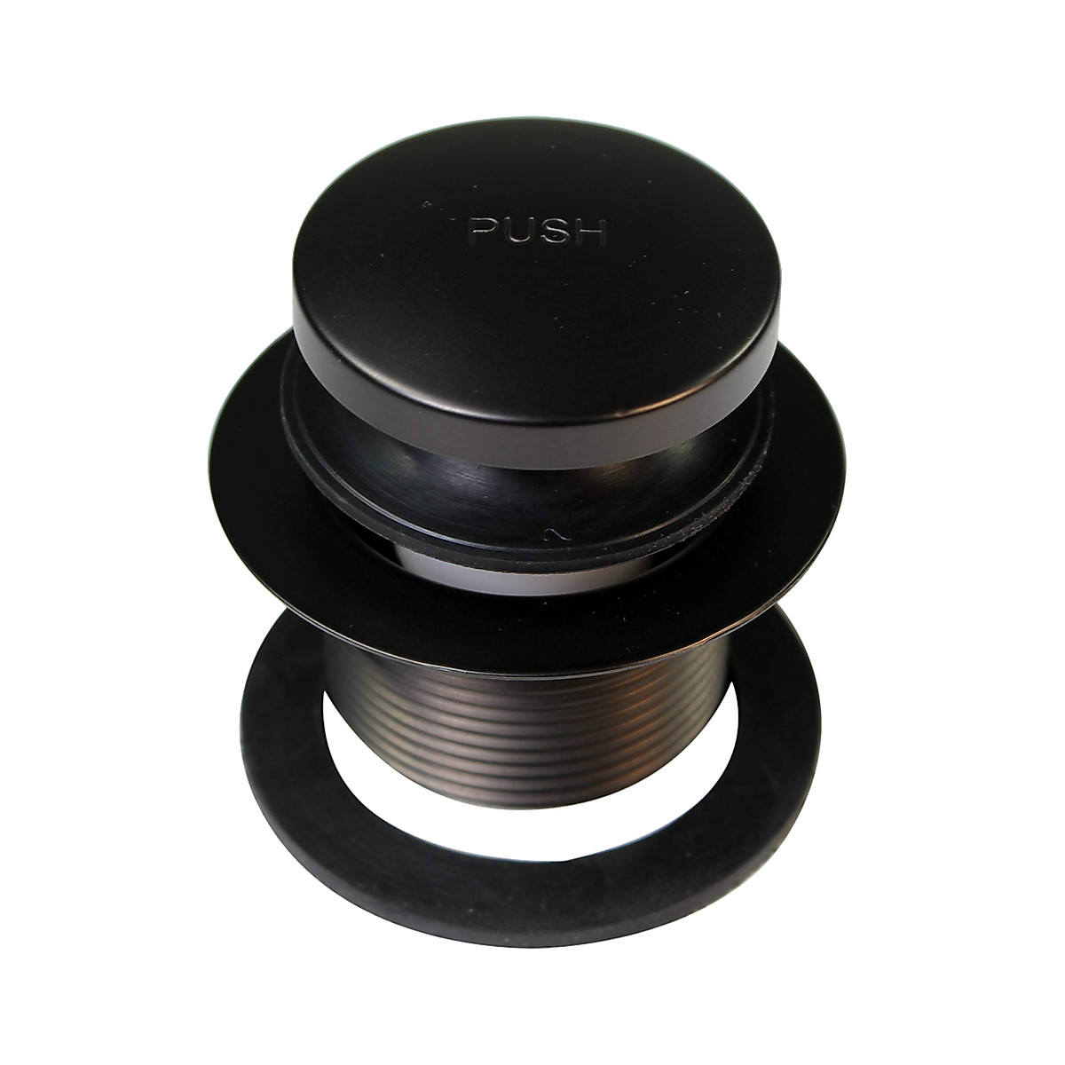 Westbrass D325-20G-12 14" 20 Gauge Brass Bath Waste & Overflow Assembly with Tip-Toe Drain Plug and 2-Hole Faceplate, Oil Rubbed Bronze