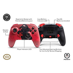 PowerA Enhanced Wireless Controller for Nintendo Switch - Mario Silhouette
