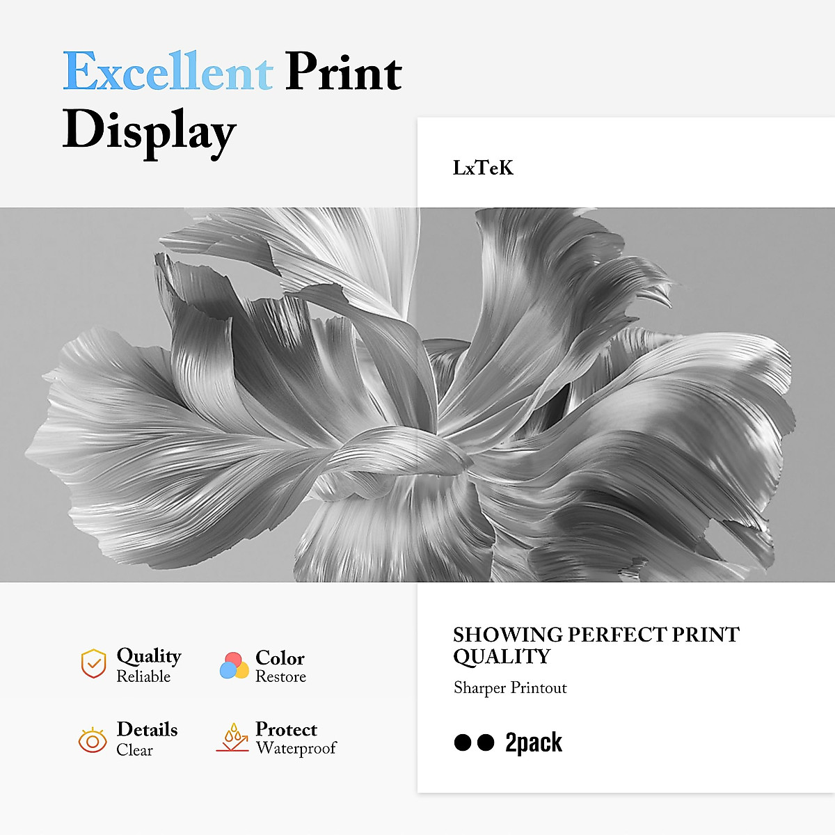 LxTek Compatible Toner Cartridge Replacement for Canon 128 CRG128 to use with ImageCLASS D530 D550 MF4570dw MF4570dn MF4770n FaxPhone L190 L100 Printer Tray (Black, 2 Pack)