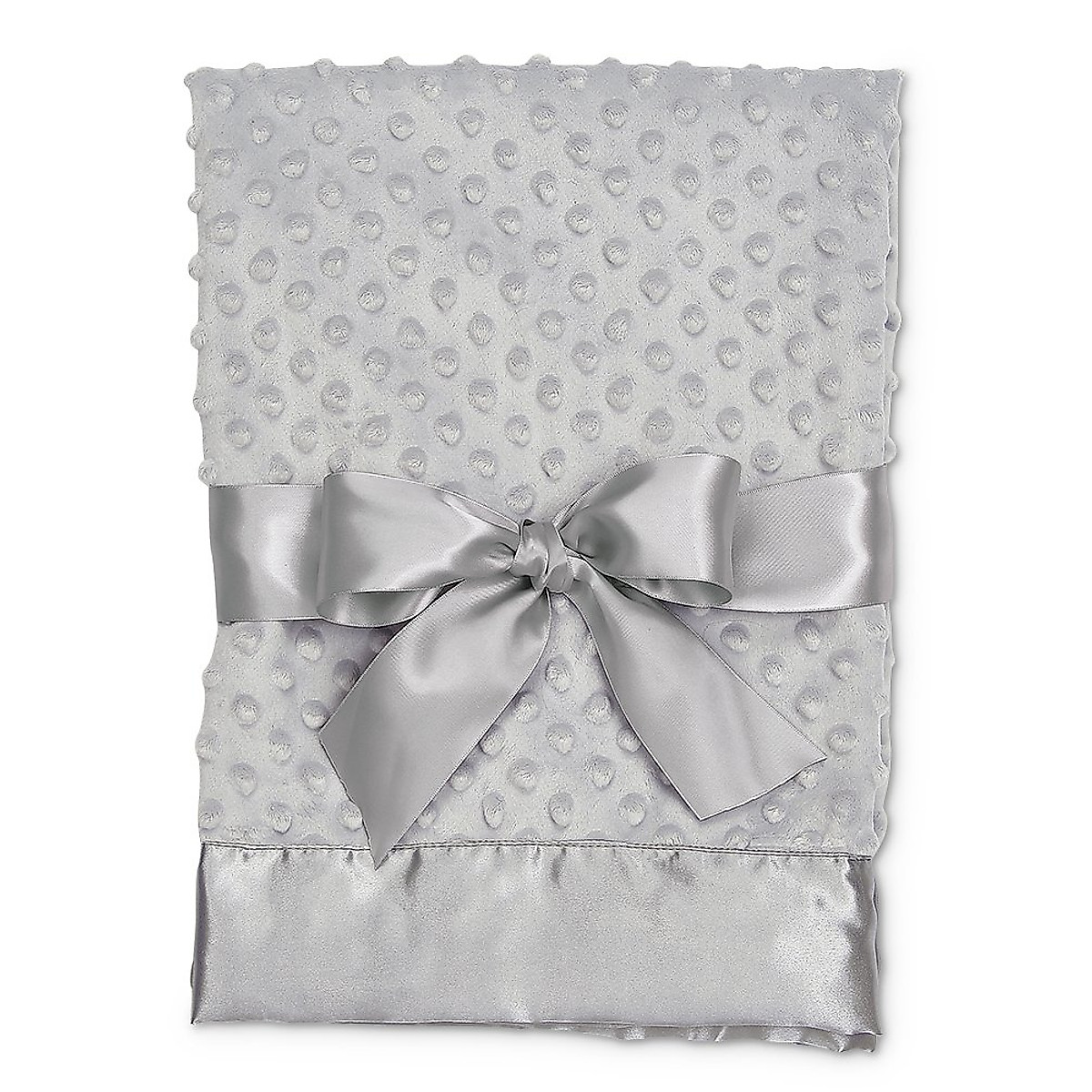 Bearington Baby Small Dottie Creamy White Security Blankie, 16" x 16"