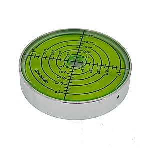 6'/2mm Point high Precision Universal Level Bubble Metal Level Bubble Water Leveler Cross Level Gauge Small Household (Silver Green Magnetic)
