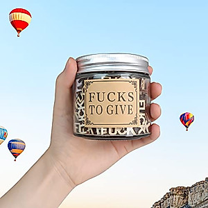 FUCKS to Give, Jar(8oz)of FUCKS Gag Gifts for Valentine's Day ,Anniversary,Chrismas,Holiday,Birthday,Make Family Laugh Out Loud "Fuck to Give". (FUCKS to Give)