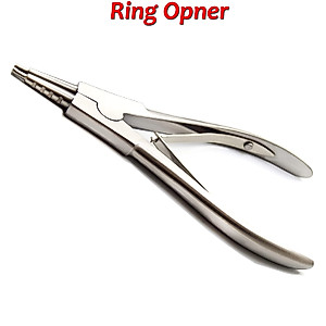 MEDSPO Professional Ring Opener Piercing | Body Art | Surgical Pliers | Captive Bead Hoop New | Piercing pliers for Captive Bead New (Ring Opener 15.5cm)