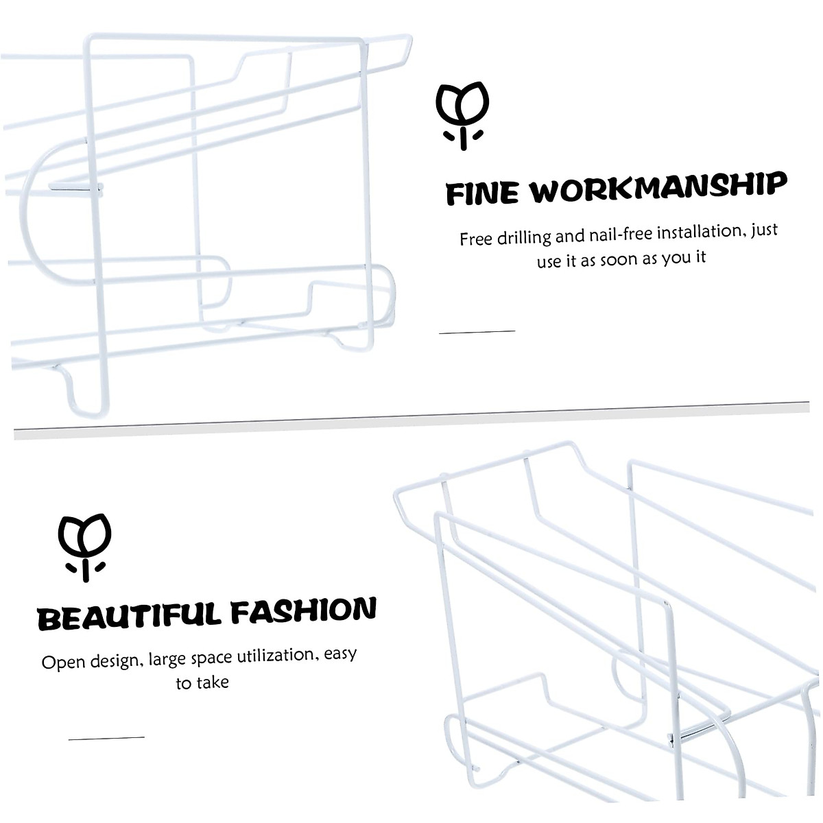 DOITOOL Refrigerator Organizer Bins Pop Soda Can Dispenser Beverage Holder for Fridge Freezer Kitchen Countertops Cabinets Metal Canned Food Pantry Storage Rack