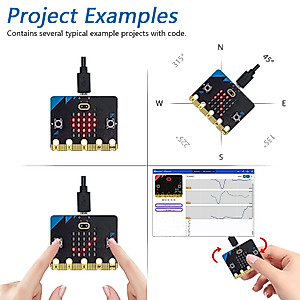 Freenove BBC Micro:bit V2 Development Board, Blocks and MicroPython Code, Detailed Tutorial, Example Projects, microbit