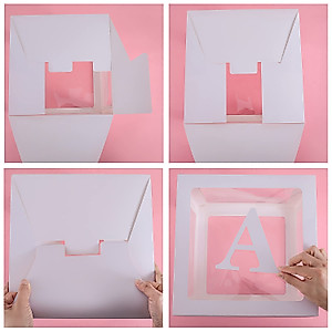 Sooyee First Birthday Decorations For Boy Or Girl, 3 Pcs ONE Balloon Boxes For 1st Birthday, Baby Clear Blocks Party Decor With ONE Letters For Photoshoot Props, Cake Smash Backdrop