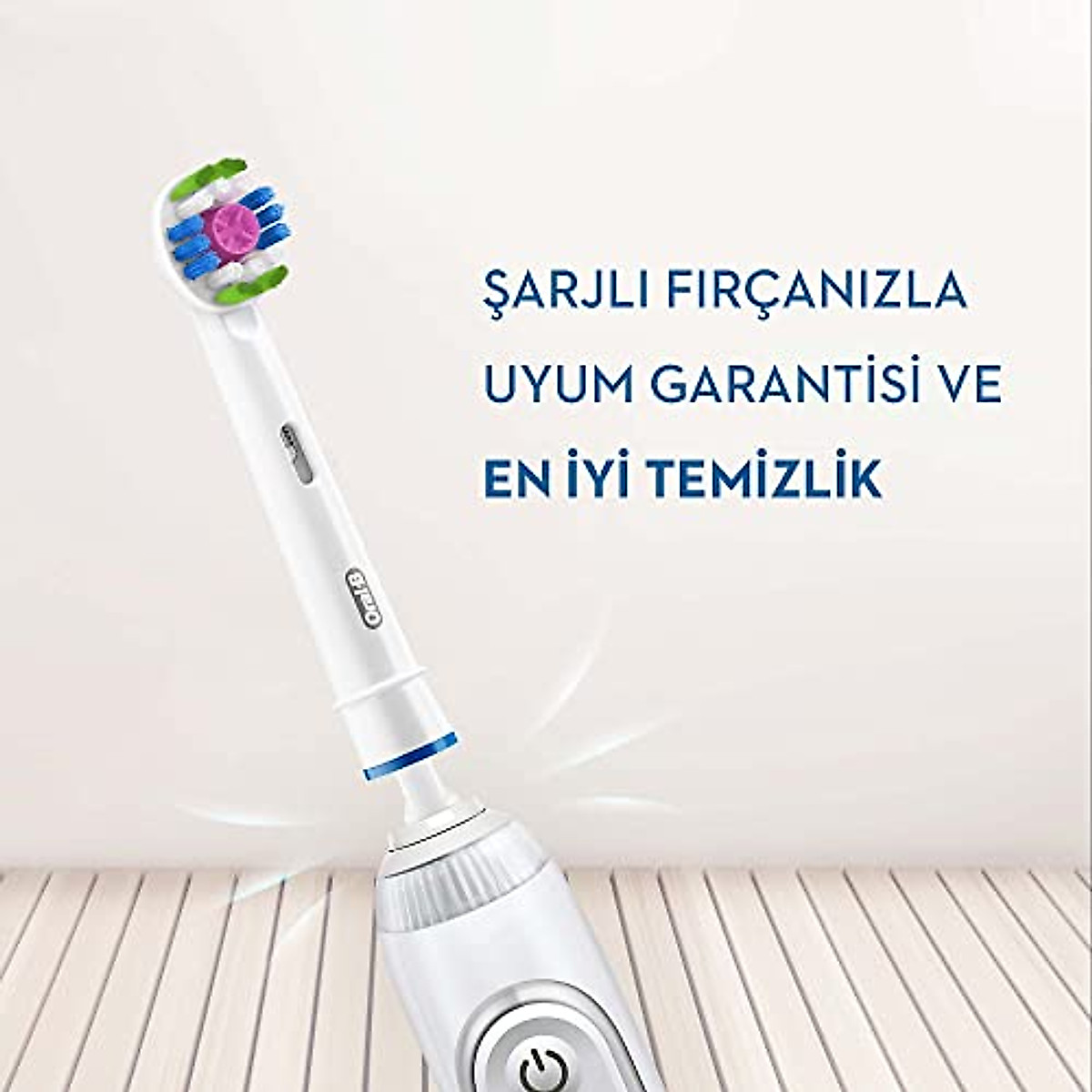 Oral-B Braun 3D White Electric Toothbrush Replacement Head - 2 Refill Brushes