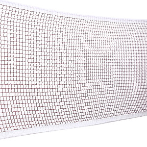 JSAHAH Badminton Net Nylon Portable Tennis Net Set - for Tennis Sport Net for Indoor/Outdoor, Backyard,Schoolyard,Garden, 20 FT x 2.5 FT (without Frame)