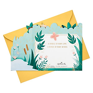 Hallmark Paper Wonder Pop Up Baby Shower Card for New Parents (Jungle Animals) Welcome New Baby, Congratulations