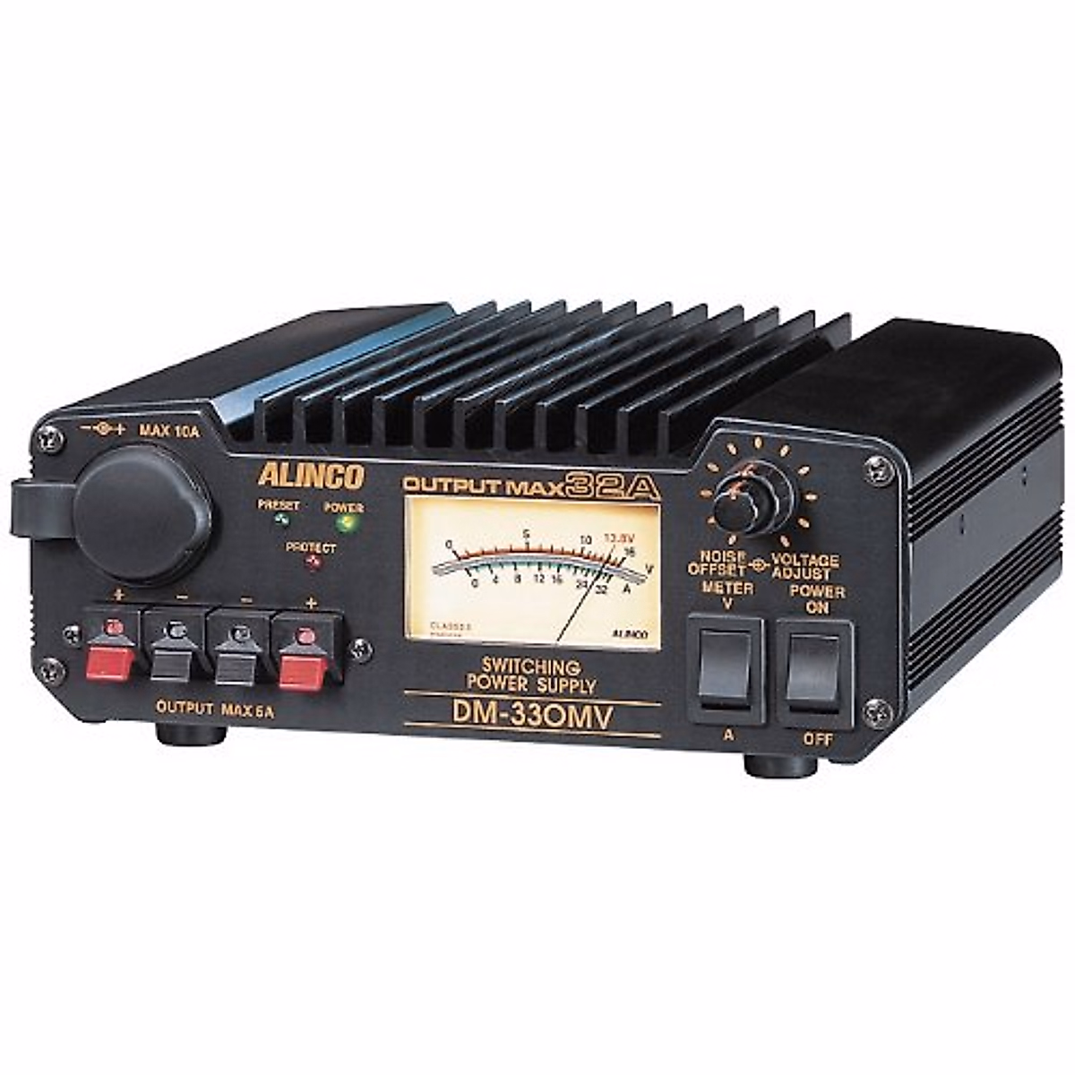 Alinco DM-330MVT 30amps Continuous 32amps Max Switching Power Supply 13.8 VDC, 110V, Adjustable Volt: 5~15V