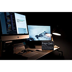 Bella Rosa Home Gamer Room Decor - Gaming Accessories for Game Room - Rage Quit Gifts Video Wall Art - Teen Boy Gifts for Boyfriend