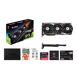 MSI Gaming GeForce RTX 3060 Ti 8GB GDRR6 256-Bit HDMI/DP Tri-Frozr 2 TORX Fan 4.0 Ampere Architecture RGB OC Graphics Card (RTX 3060 Ti Gaming X Trio)