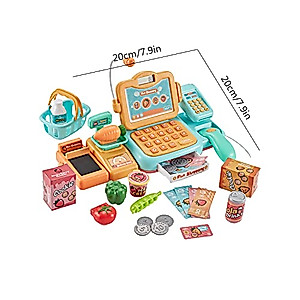 Kids Toys, DIY Supermarket Cash Registers with Fruits, Vegetable, Handmade Pretend Play Toys, Sensory Toys, Educational Toys for Kids 5-7, Cute Stuff Unique Birthday Gifts for Boys Girls