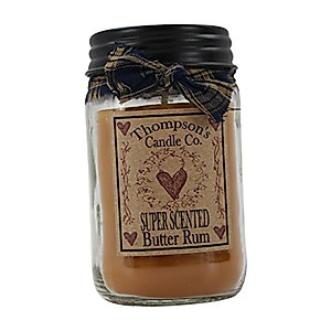 Thompson's Candle Co Butter Rum Mason Jar Candles