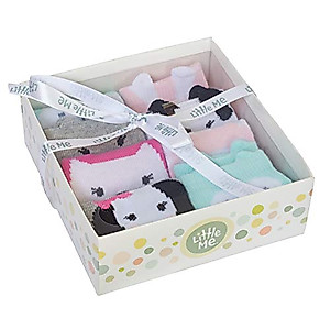 Little Me baby girls Little Me 8 Pack Infant Socks Animal Charter Themed 0 12 Months, Multi, 0-12 Months US