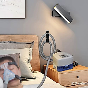 CPAP Hose Hanger with Anti-Unhook Feature - CPAP Mask Hook and CPAP Tube Holder - CPAP Supplies Organizer,Avoids CPAP Hose Tangle and Allows You to Sleep Better