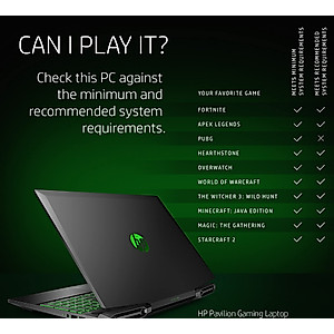 2021 Newest HP Pavilion Gaming 16-Inch Micro-EDGE Laptop, Intel Core i5-10300H Processor, NVIDIA GeForce GTX 1650 (4GB), 16 GB SDRAM, 512 GB SSD, Windows 10 Home (Shadow Black/Acid Green), w/Z&O Fiber