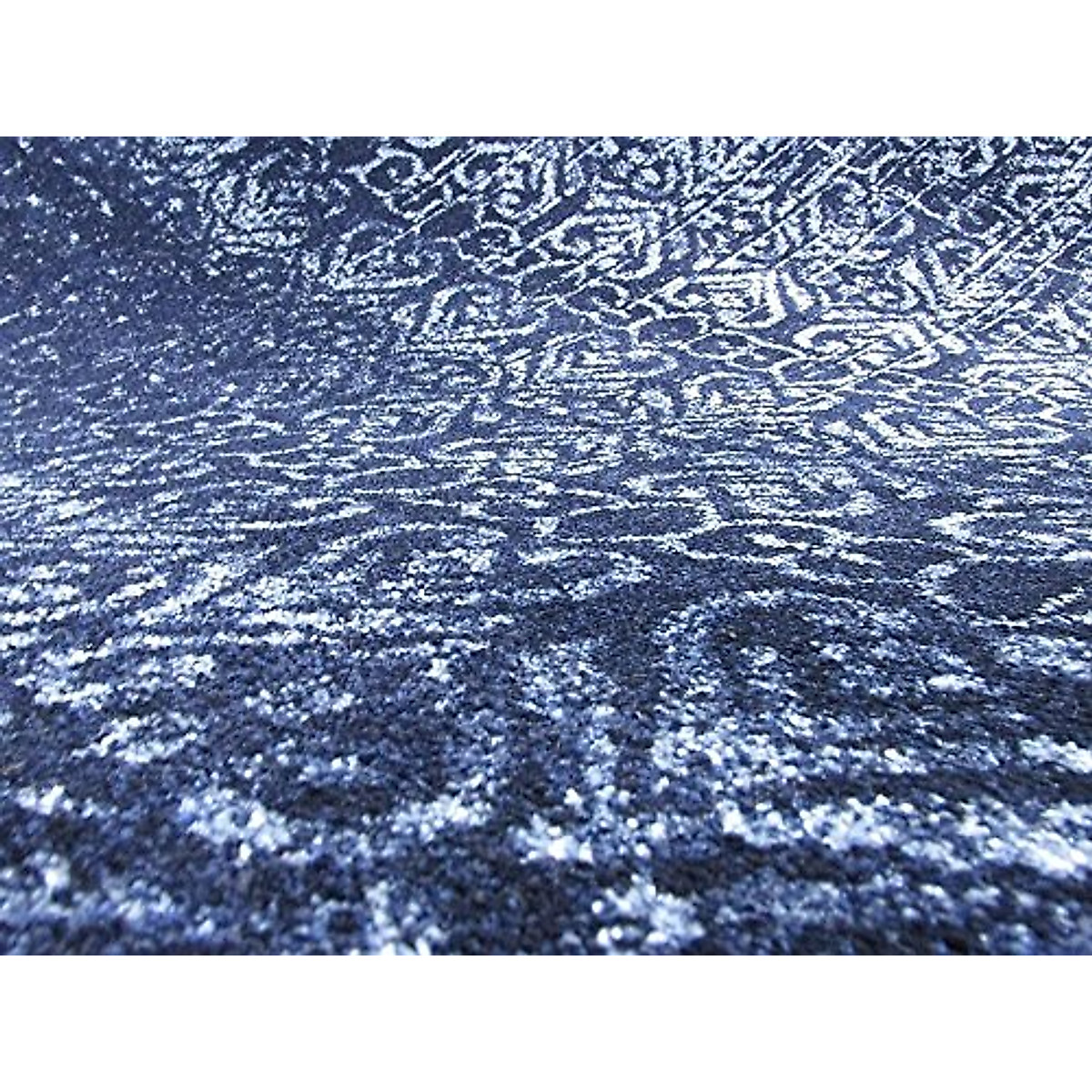 Unique Loom Del Mar Collection Area Rug-Transitional Inspired with Modern Contemporary Design, Rectangular 9' 0" x 12' 2", Blue/Navy Blue