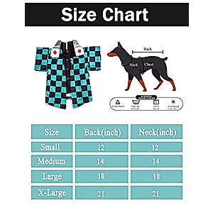 Impoosy Dog Halloween Costume Cute Pet Clothes Puppy Cosplay Shirts for Small Medium Large Dog Clothing Outfits (M,Green)