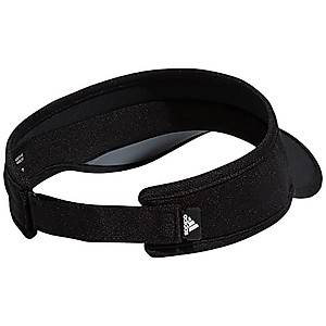adidas Women's Superlite 2 Athletic Sport Performance Adjustable Fit Visor, Black, One Size