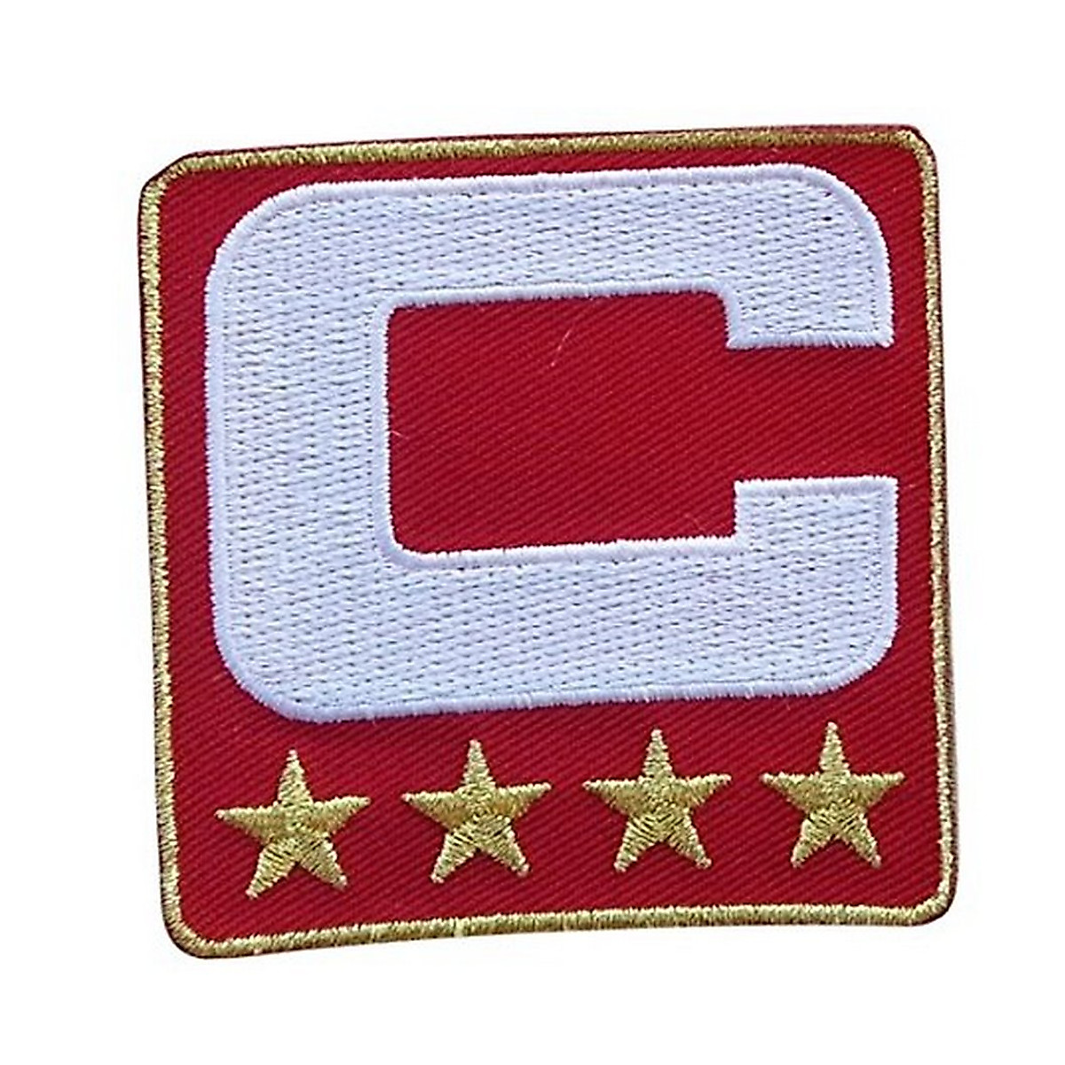 Wendy Red Captain C Patch (4 Gold Stars) sewing On for Jersey Football, Baseball