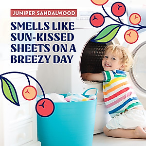 Ultra Concentrated Liquid Laundry Detergent Soap, 192 loads (96 oz), Long Lasting Scent, 90% Less Plastic, No Harsh Chemicals, Juniper Sandalwood, Defeats Stains & Odors, HE/Standard Compatible