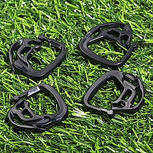 Mtsooning 50PCS Shade Cloth Clips, Black Net Clip Hooks, Universial Plastic Clamps for Sun Shade Net/Anti-Bird Net/Garden Net/Rope/Canopy