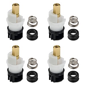 RP25513 Faucet Stem Replacement for Delta two handle Faucet Repair Kit Includes RP24096 Cartridge RP4993 Seat and Spring RP24097 Turn stop1/4, 4 pack