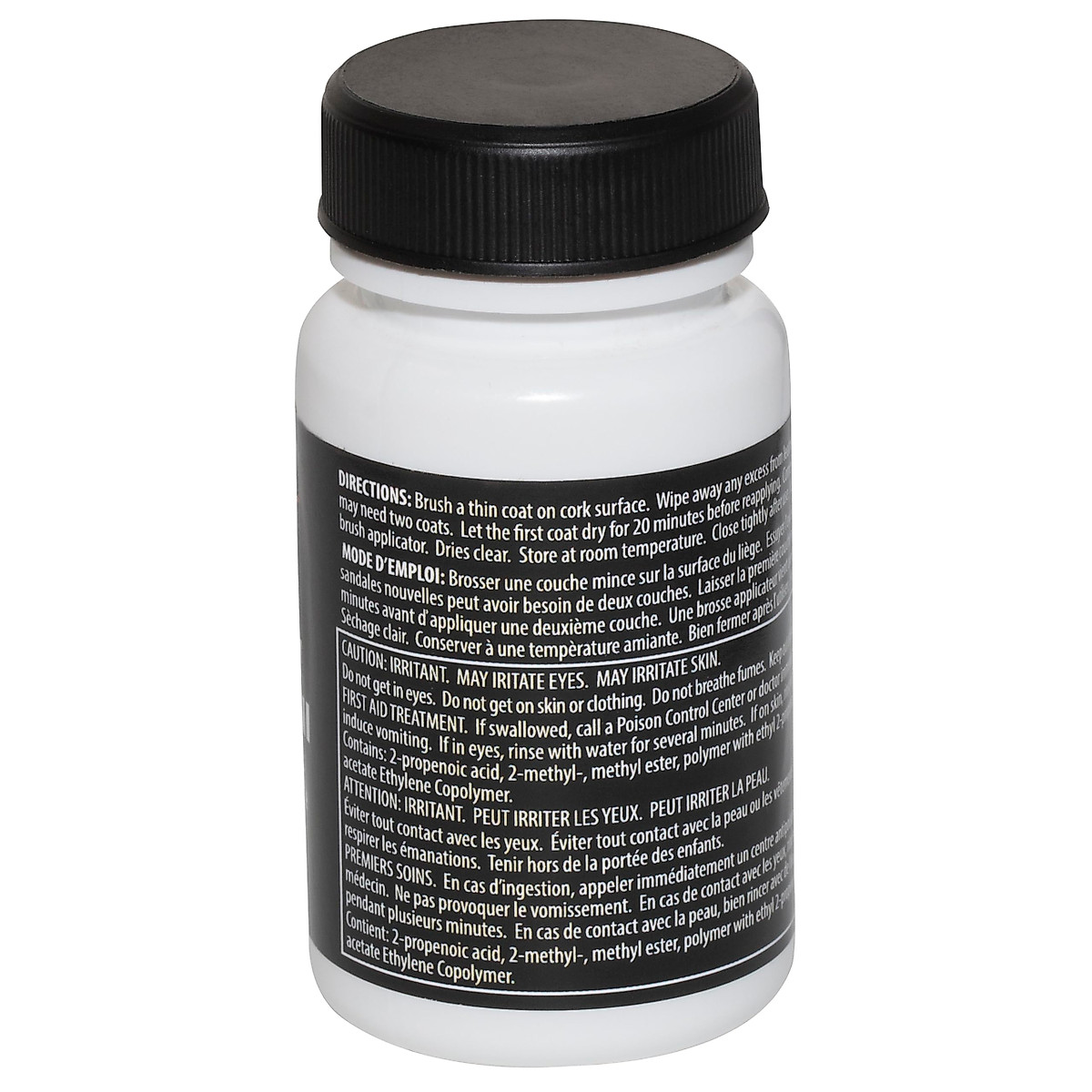 Kelly's Cork Renew Sealer (2.2 fl oz) - Waterproof & Protect Cork Surfaces w/ Brush Applicator - Water Based Formula Dries Clear, Prevents Drying & Breaking Down of Sandles, Shoes, Fishing Rod, Coasters