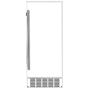 EdgeStar IB250WH 15 Inch Wide 20 Lb. Built-In Ice Maker with 25 Lbs. Daily Ice Production - No Drain Required