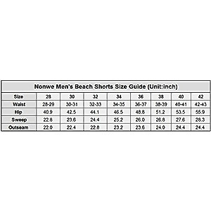 Nonwe Men's Quick Dry Wave Pattern with Mesh Lining Swim Trunks 1610820-30